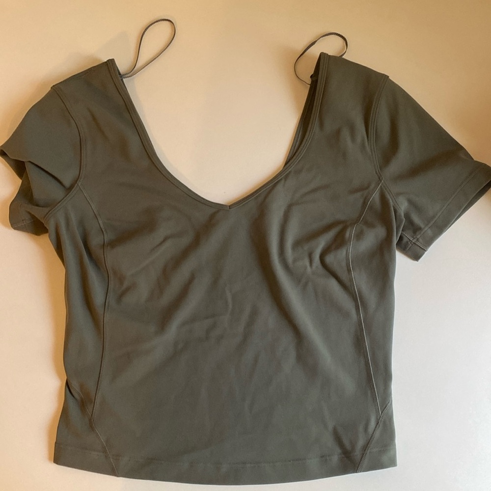 Lululemon Olive Align Top - Gem
